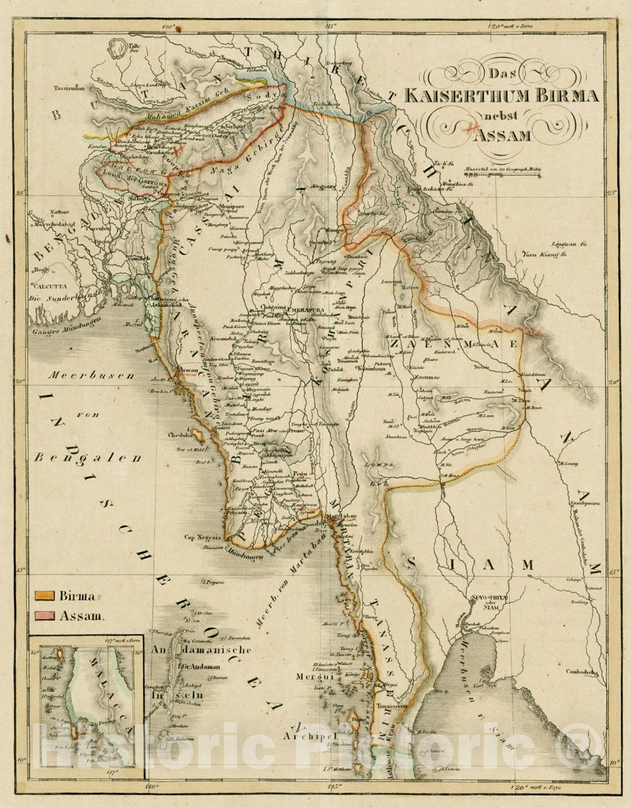 Historic Map : Geographisch-statistische und historische Charte von Bi ...