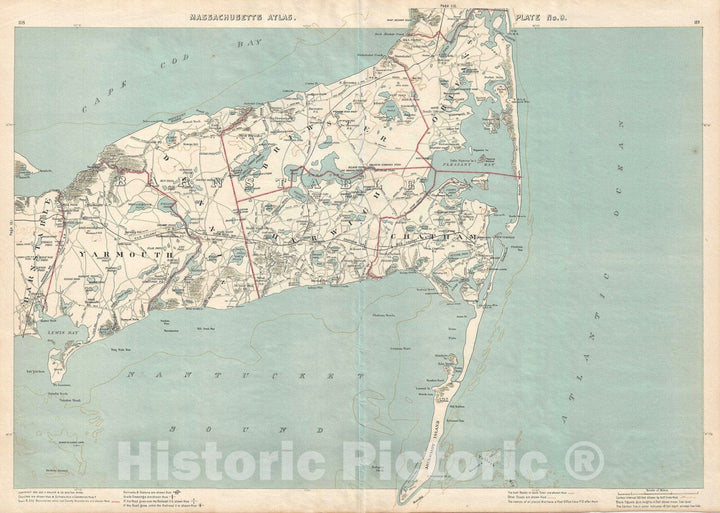 Historic Map : Barnstable County, Cape Cod, Massachusetts, Walker, 189 – Historic Pictoric