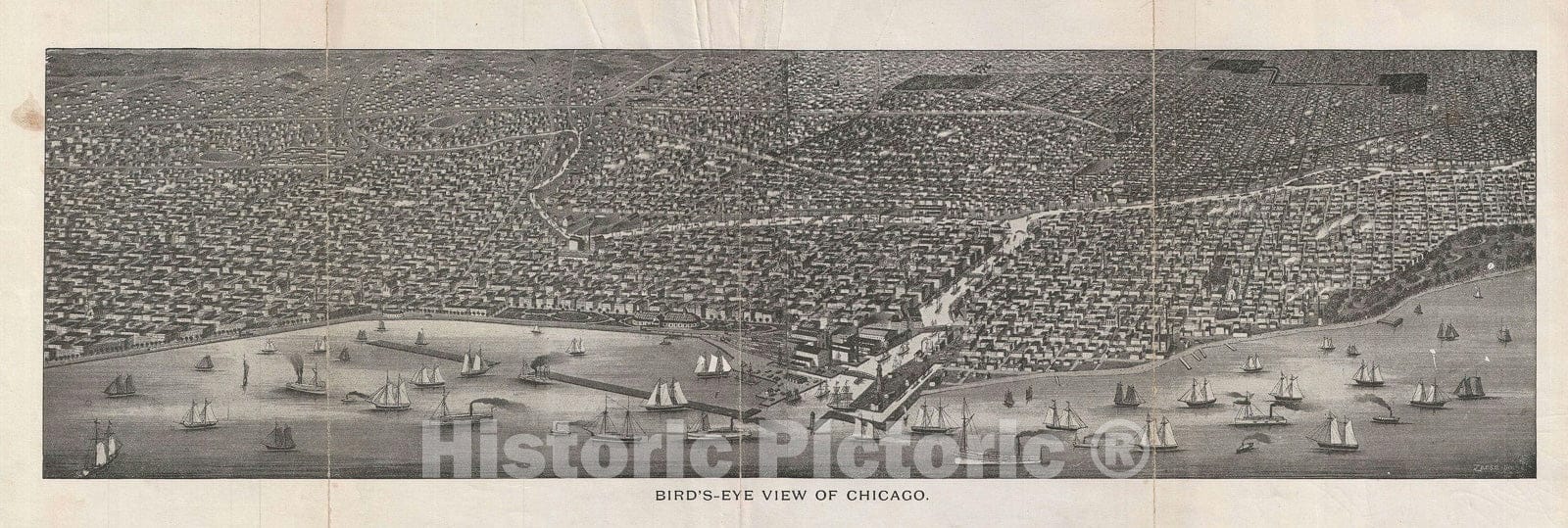 Historic Map : Chicago, Illinois, Zeese, 1892, Vintage Wall Art ...