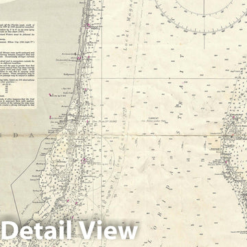 Historic Map : Nautical Chart Florida, British Admiralty, 1953, Vintag ...