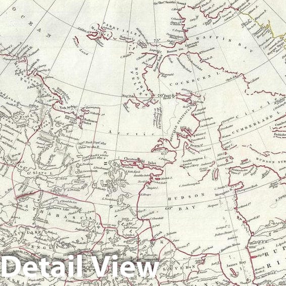 Historic Map : Canada or British North America, S.D.U.K., 1834, Vintag ...