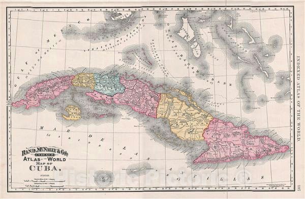 Historic Map : Cuba, Rand McNally, 1892, Vintage Wall Art – Historic ...