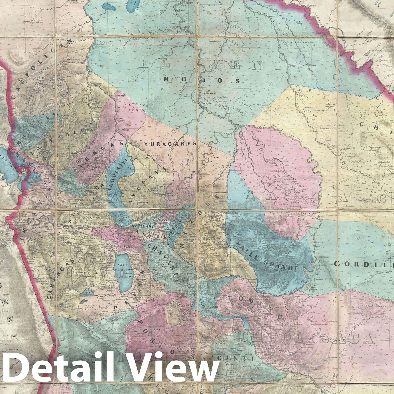 Historic Map : Bolivia - a seminal map!, Colton - Ondarza, 1859, Vinta ...