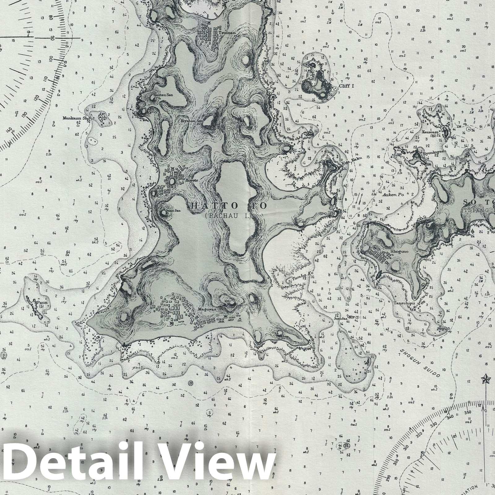 Historic Map : Nautical Chart Pescadores "Penghu" Islands, Taiwan, U.S ...