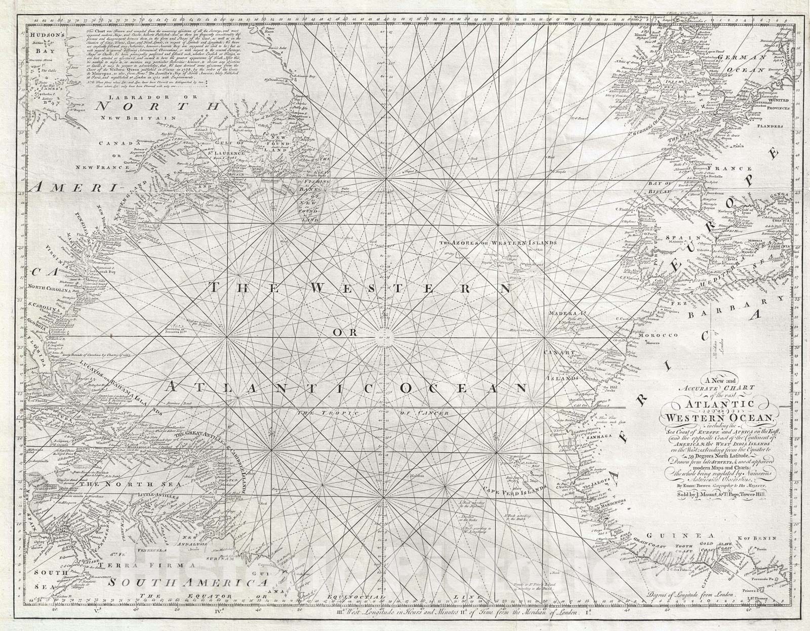 Atlantic Ocean Map Depth Chart