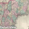 Historic Map : New England: Maine, Vermont, New Hampshire, Massachuset ...
