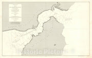 Historic Map : Nautical Chart Iloilo Strait, Philippines, Spanish Hidr ...