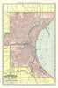 Historic Map : Plan of Milwaukee, Wisconsin, Rand McNally, 1892, Vinta ...