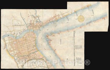 Historic Map : Shanghai, China, Sudo - Tadamichi Manuscript, 1874, Vin ...