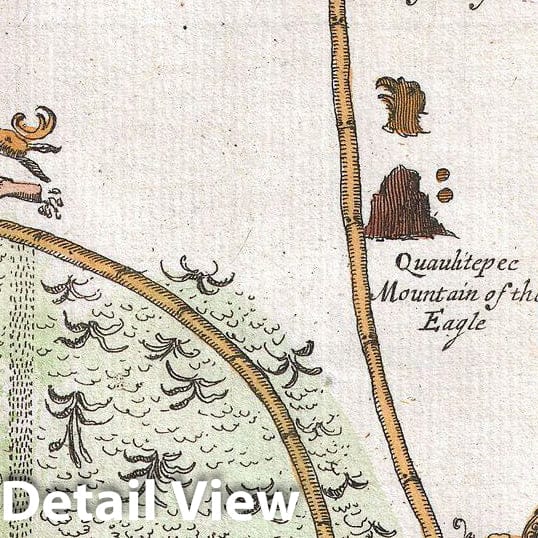 Historic Map : Gemelli Map of The Aztec Migration from Aztlan to Chapu ...