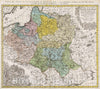 Historic Map : Homann Heirs Map of Poland , 1750, Vintage Wall Art ...