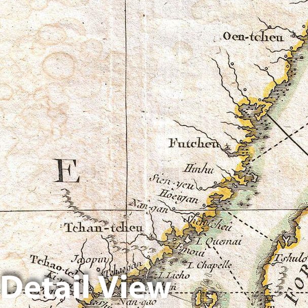 Historic Map : Bonne Map of Tonkin (Vietnam) China, Formosa (Taiwan) a ...