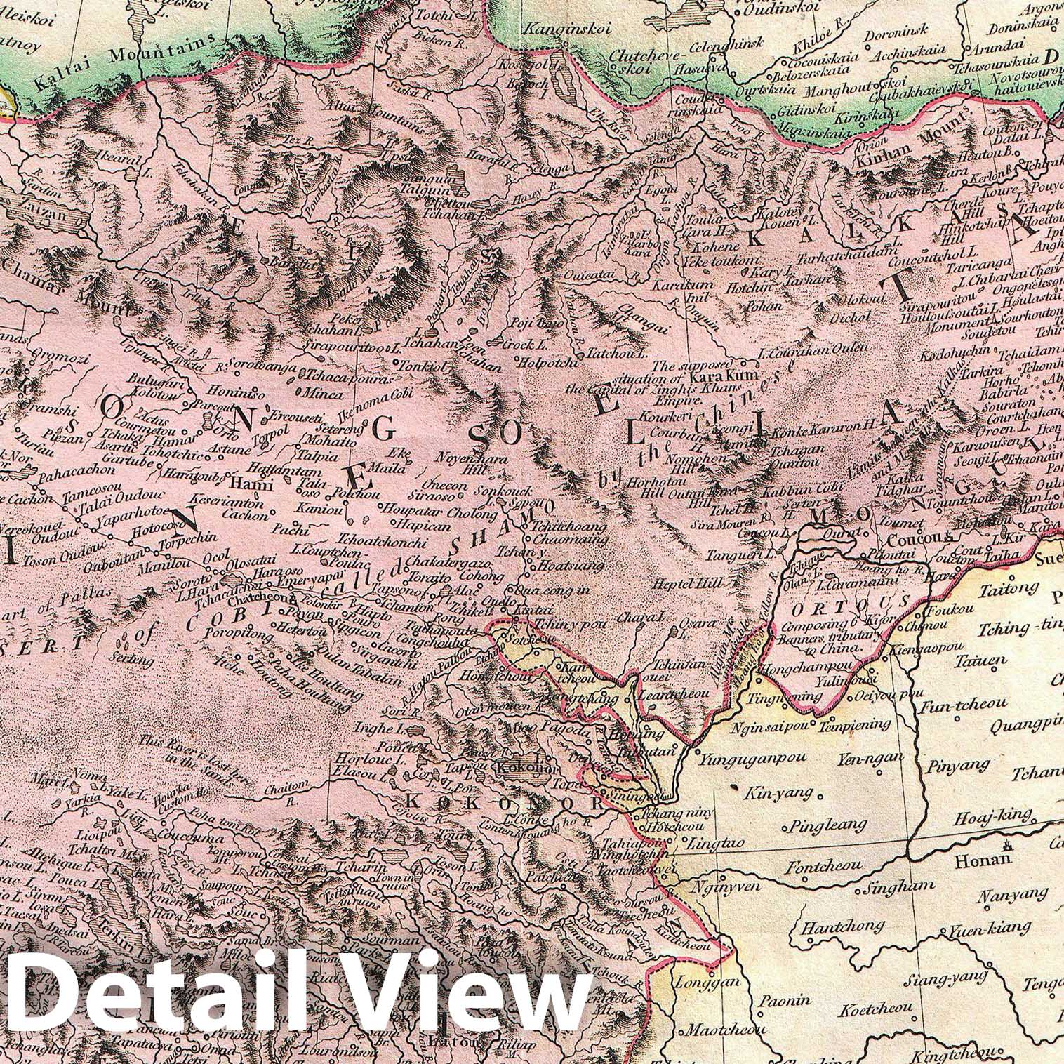 Historic Map : Cary Map of Tartary or Central Asia , 1806, Vintage Wal ...