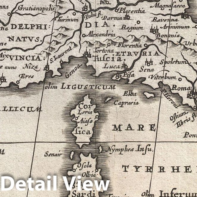 Historic Map : Jansson Map of Europe in Antiquity , 1852, Vintage Wall ...