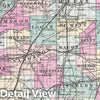 Historic Map : Colton Map of Illinois , 1855, Vintage Wall Art ...
