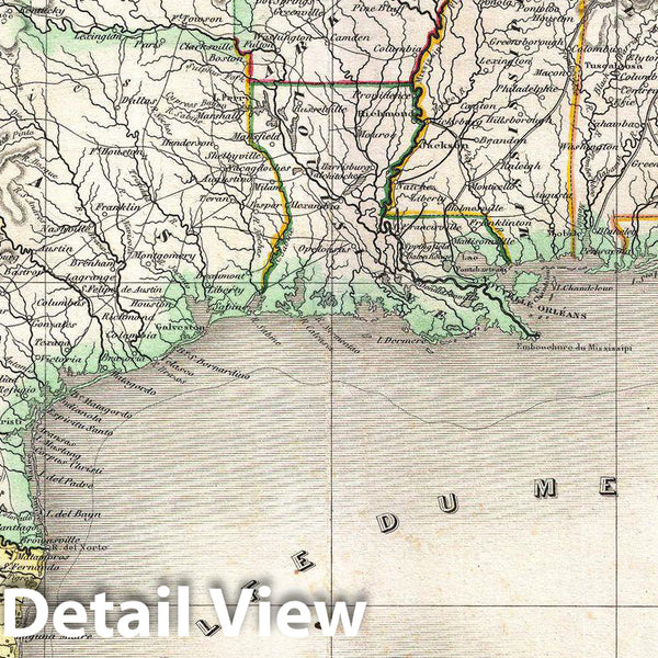 Historic Map : Dufour Map of The United States, 1858, Vintage Wall Art ...