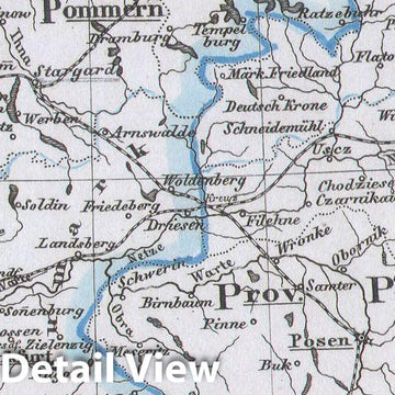 Historic Map : Stieler Map of Prussia and Northeastern Germany, 1862 ...