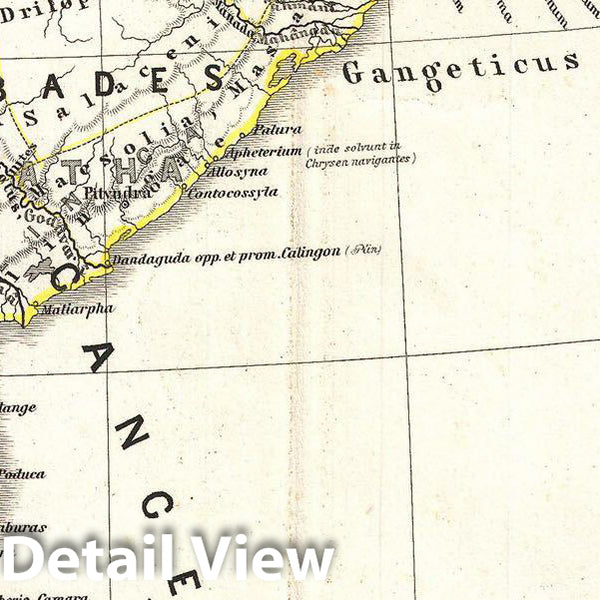 Historic Map : Spruner Map of India and Southeast Asia , 1865, Vintage ...