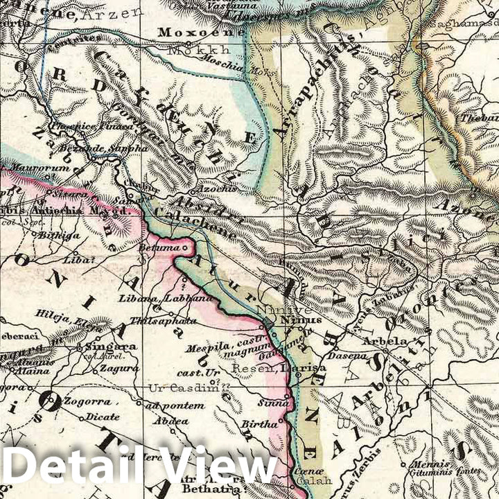 Historic Map : Spruner Map of The Caucasus and Iraq in Antiquity , 196 ...