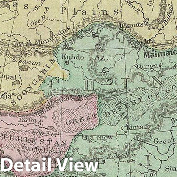 Historic Map : Warren Map of Asia, 1879, Vintage Wall Art – Historic ...