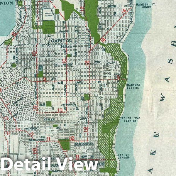 Historic Map : Bogue Antique Map or Plan of The City of Seattle, Washi ...