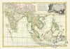 Historic Map : Janvier Map of India, Southeast Asia and East Indies (T ...