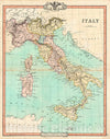 Historic Map : Cruchley Map of Italy, 1850, Vintage Wall Art – Historic ...