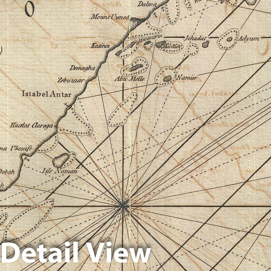 Historic Map : Laurie & Whittle Nautical Map of The Red Sea from Gedda ...