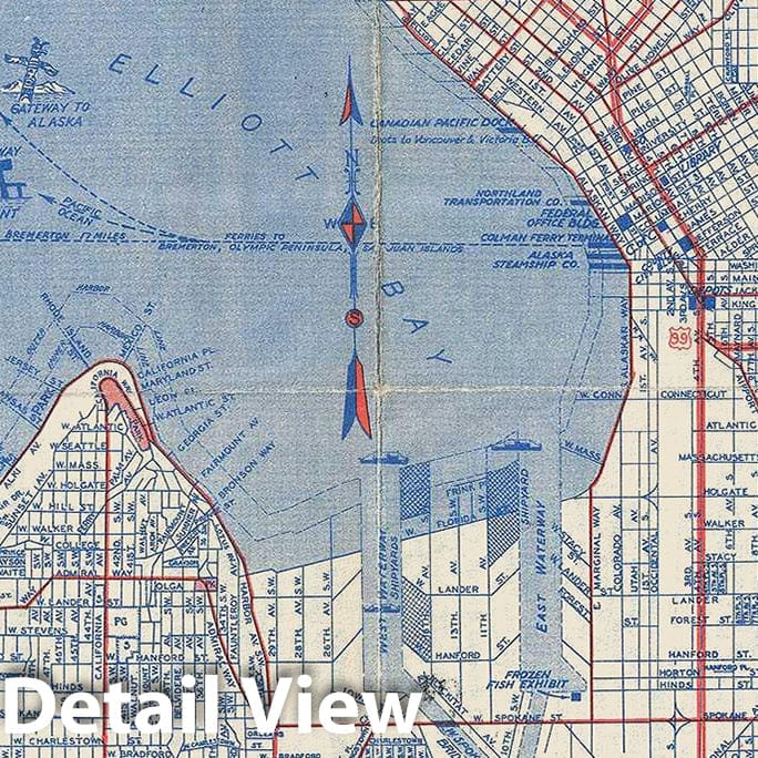 Historic Map : Knoll Map or Plan of The City of Seattle, Washington, 1 ...