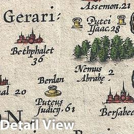 Historic Map : Adrichem Antique Map of The Tribe of Simeon, Israel (So ...