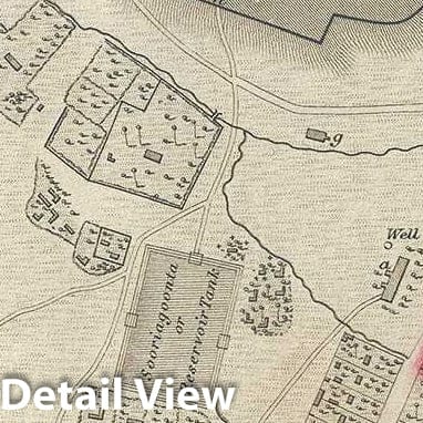 Historic Map : Pharoah Map or Plan of Vellore, Tamil Nadu, India, 1854 ...