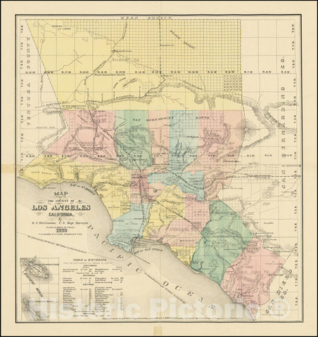 Los Angeles Wall Maps, Posters & Prints - Historic Pictoric