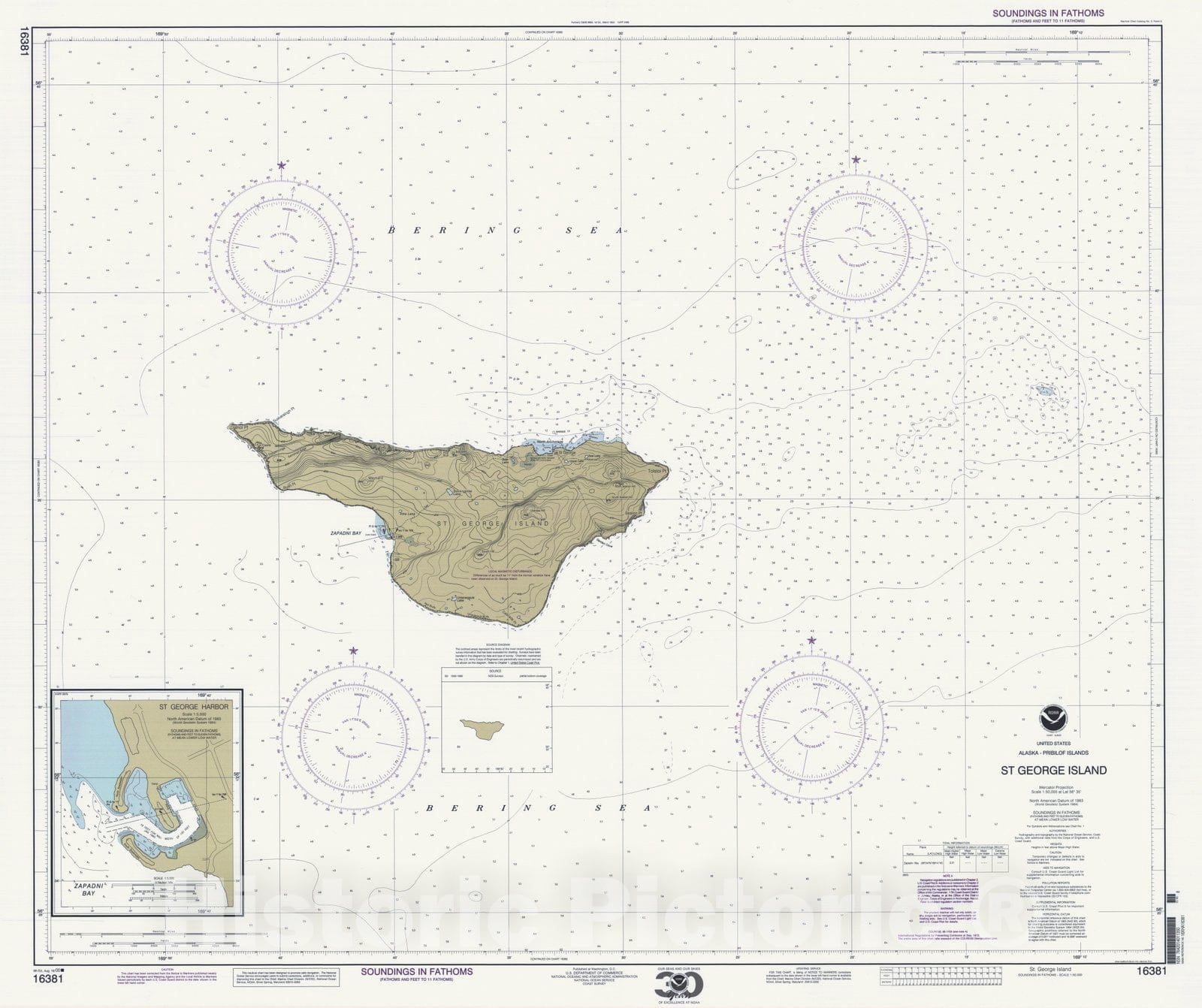 Historic Nautical Map - St George Island, AK, 2000 NOAA Chart - Vintag ...