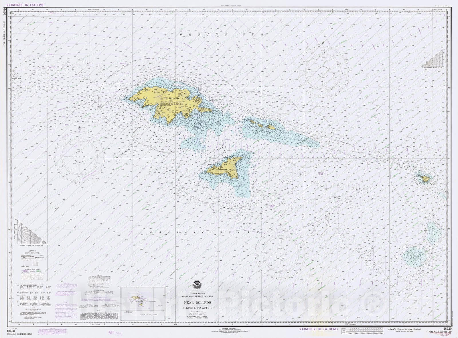 Historic Nautical Map - Buldir Island To Attu Island, AK, 1979 NOAA Ch ...