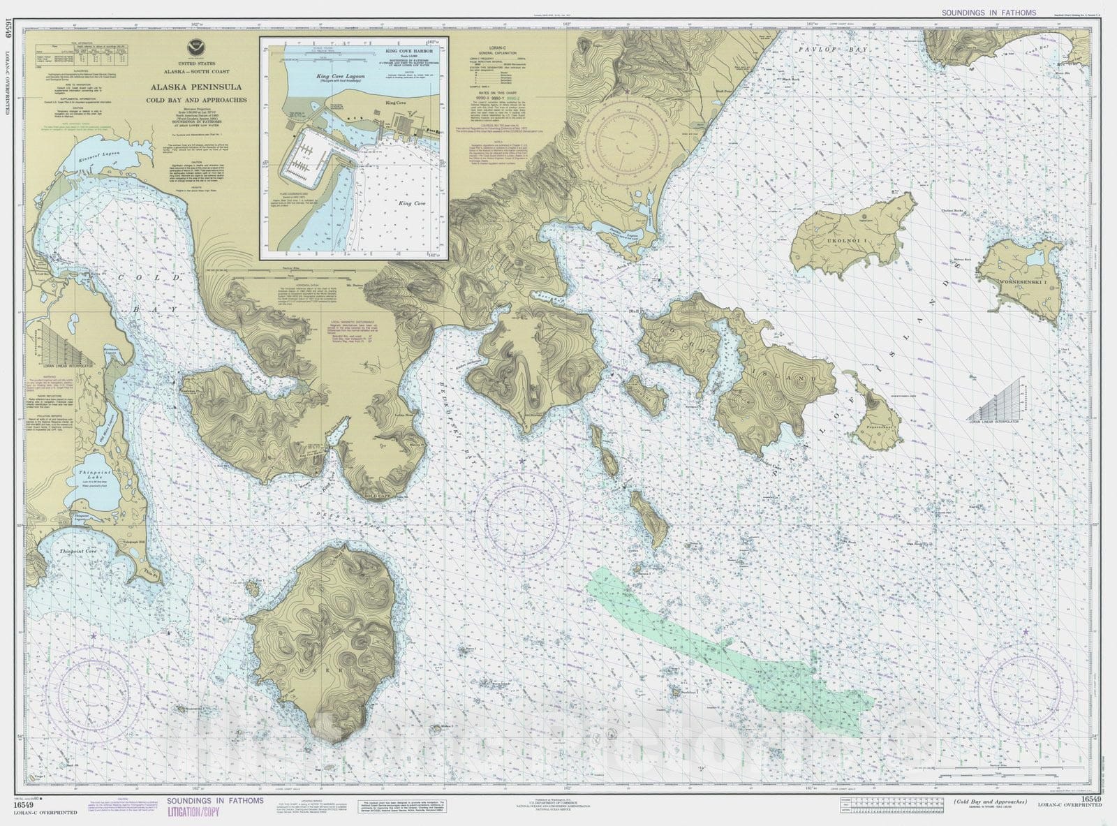 Historic Nautical Map - Cold Bay And Approaches, AK, 1990 NOAA Chart ...