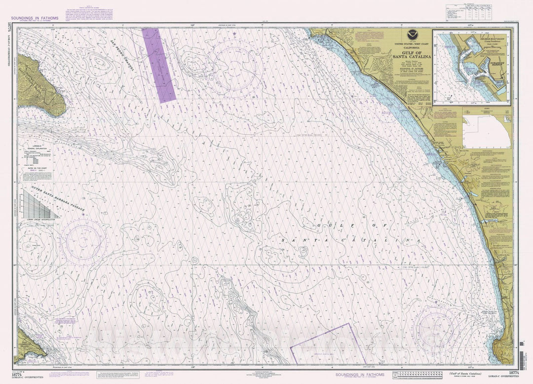 Historic Nautical Map - Gulf Of Santa Catalina, CA, 1997 NOAA Chart ...