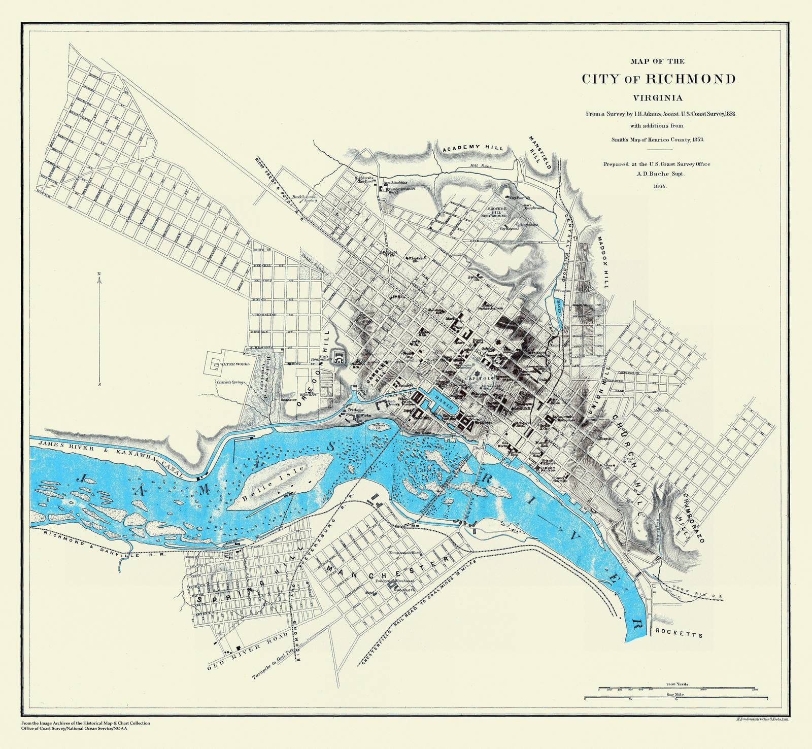 James River Civil War Map