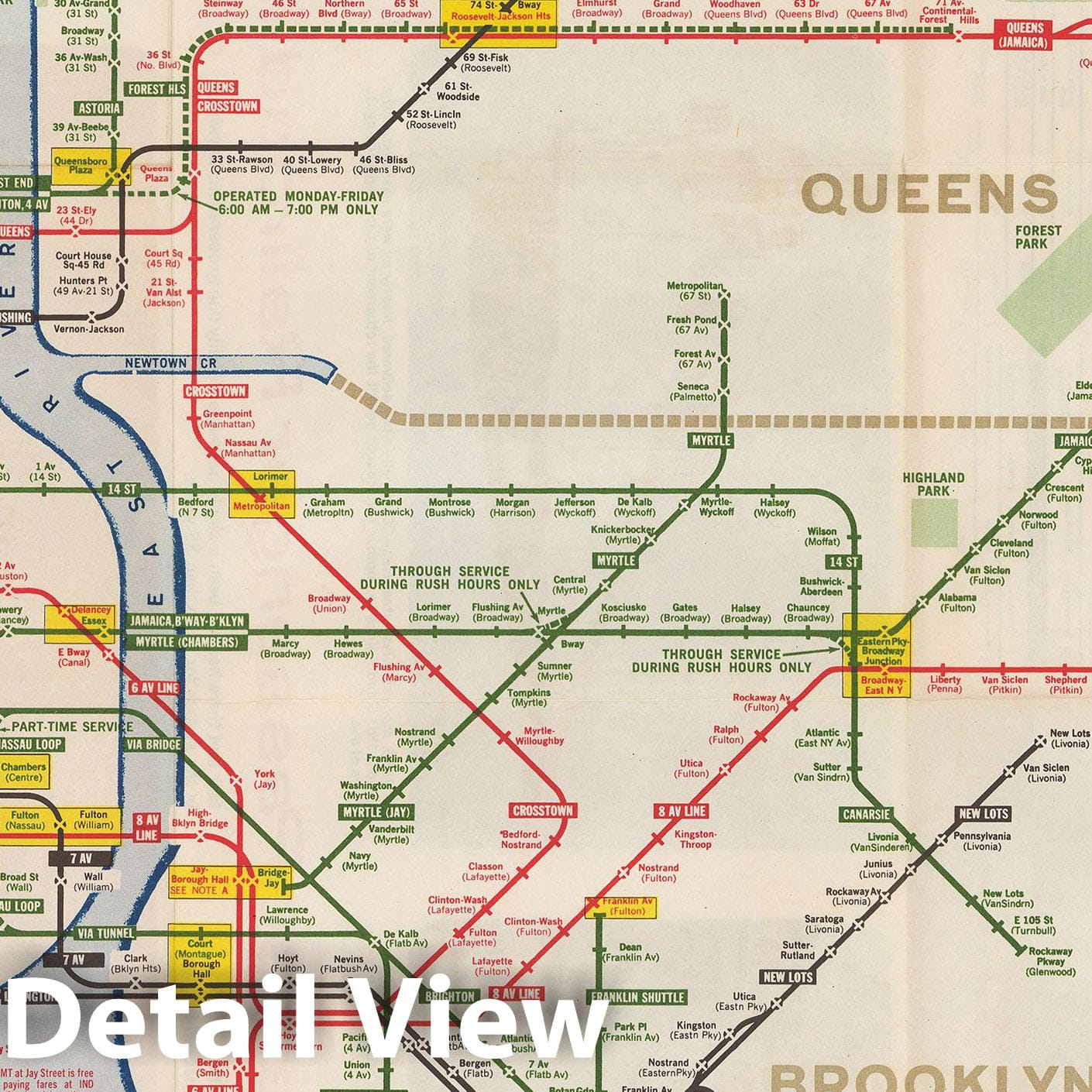 Historic Map : New York City Transit Maps, New York City Subway Map An ...