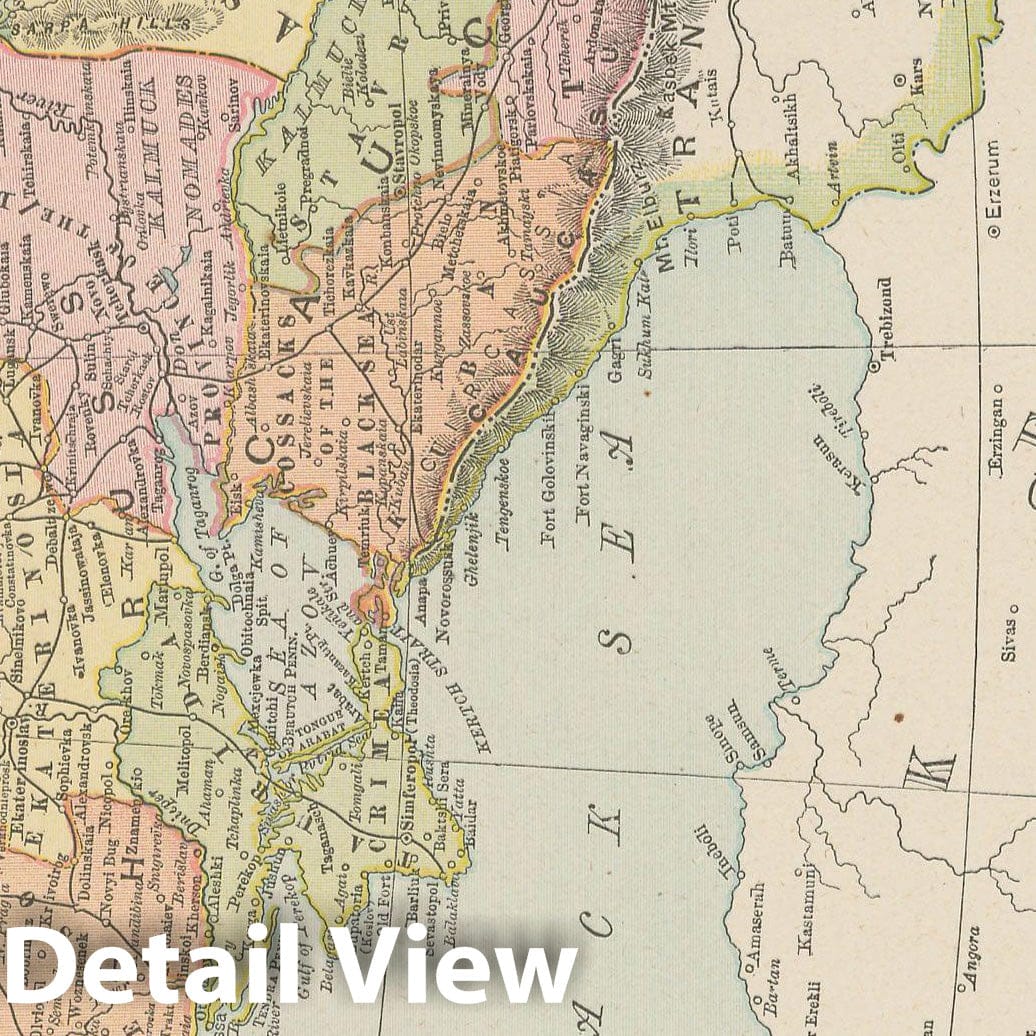 Historic Map : Russia 1900 , Universal Atlas World , v2, Vintage Wall ...