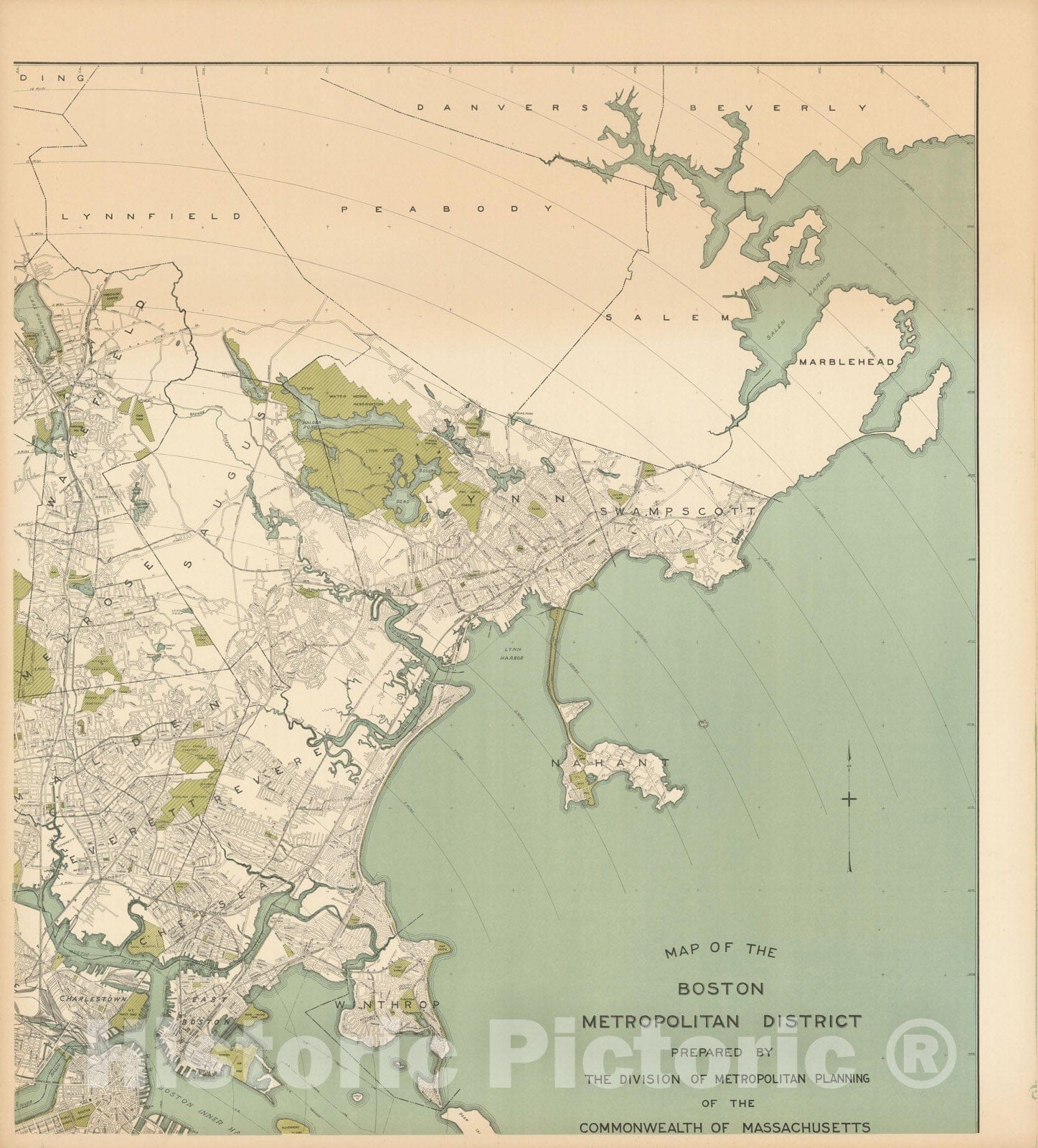 Historic Map : Map of Boston Metropolitan District - NE Quad - 1900 ...
