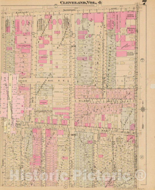 Historic Map : Atlas City of Cleveland, Vol. Four, Cleveland 1922 7R ...