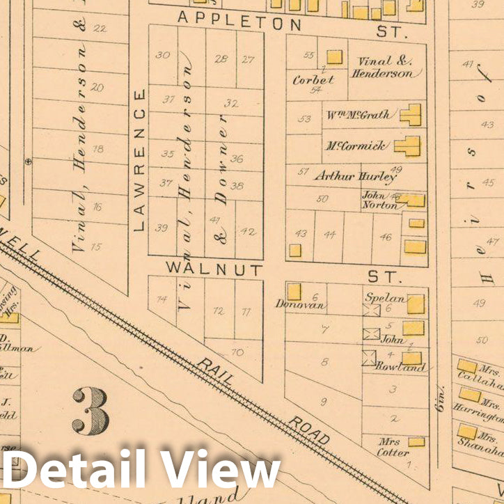 Historic Map : Atlas of Somerville Massachusetts, Somerville 1884 Plat ...