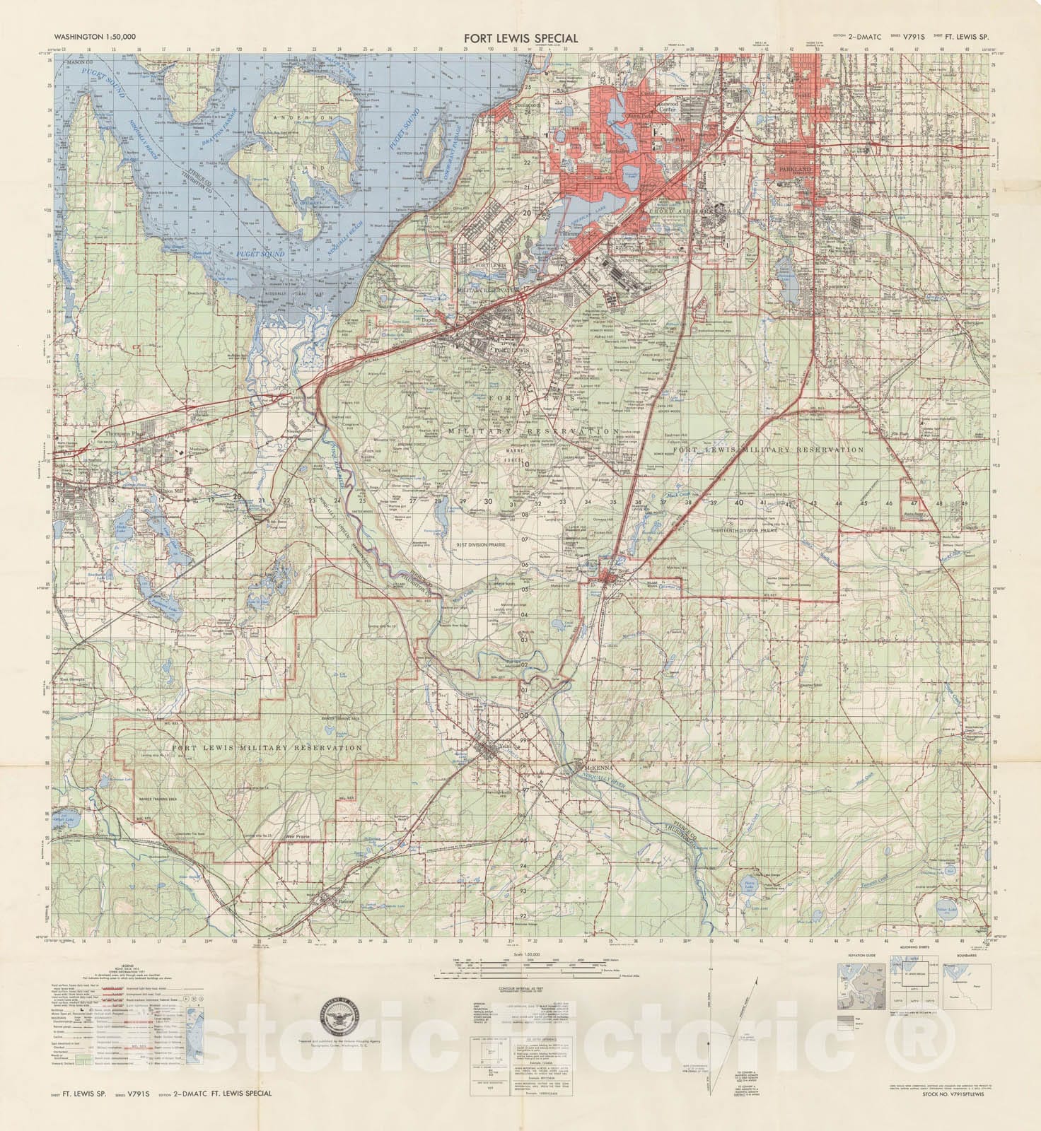 Historic Map : US Army Mapping Service, Washington 1974 , Vintage Wall ...