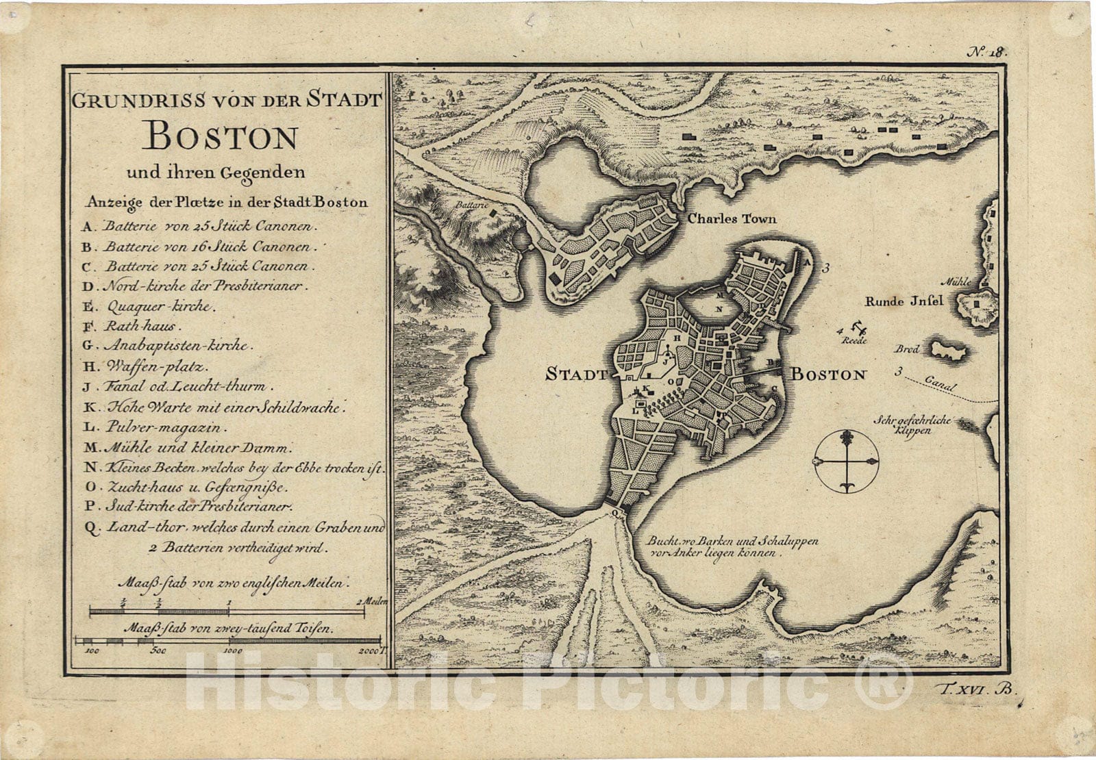 Historic Map : Revolutionary War Maps of Boston and Massachusetts 1770 ...