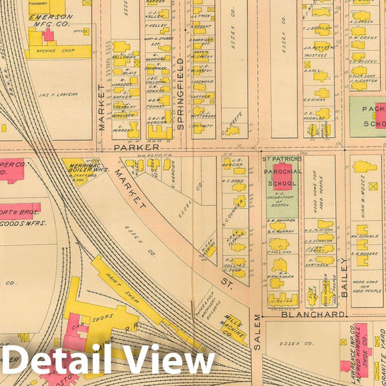 Historic Map : Atlas City of Lawrence and the Towns of Methuen, Andove ...