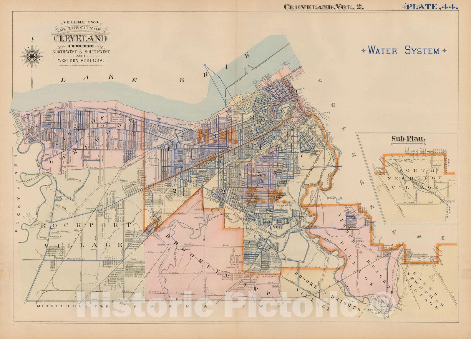 Historic Map : Plat Book of The City of Cleveland, Vol. Two, Cleveland ...
