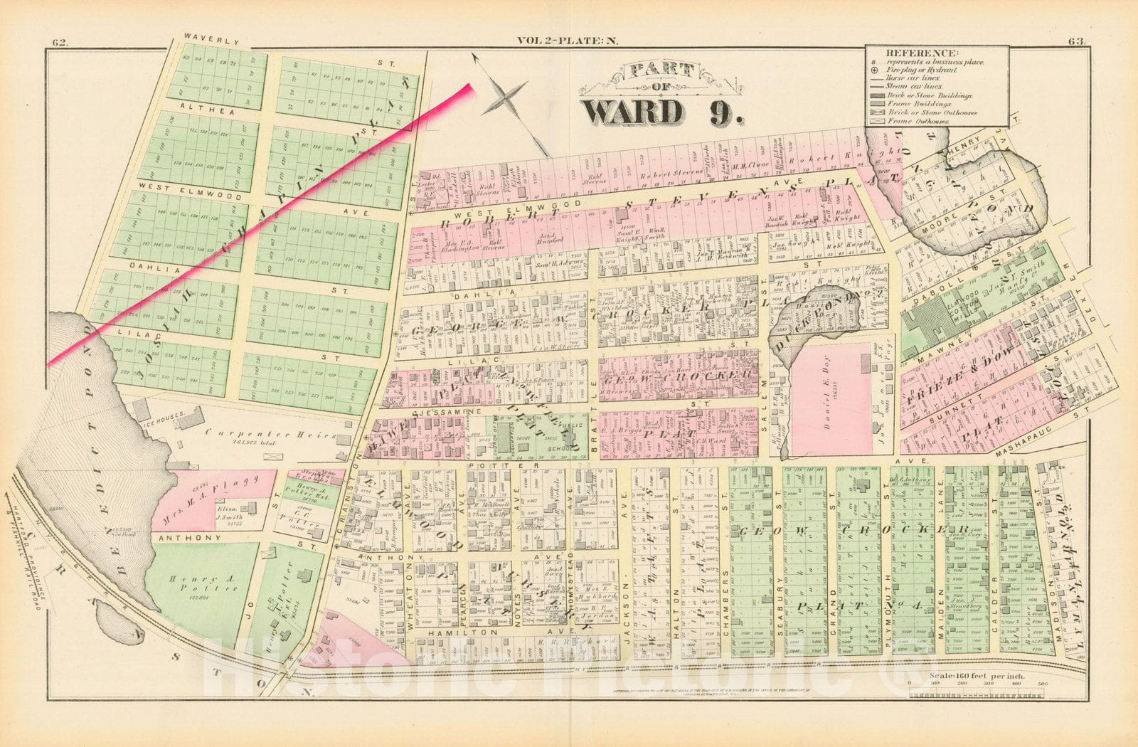 Historic Map : City Atlas of Providence Rhode Island by Wards, Volume ...