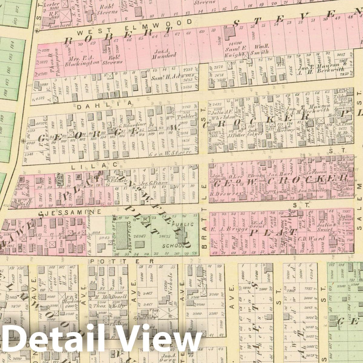 Historic Map : City Atlas of Providence Rhode Island by Wards, Volume ...