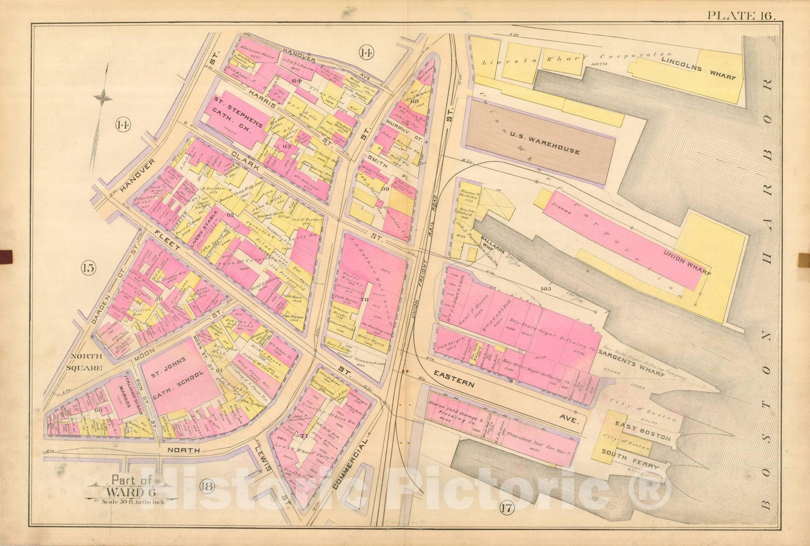 Historic Map : Atlas City of Boston, City Proper, Vol. I, Boston 1888 ...