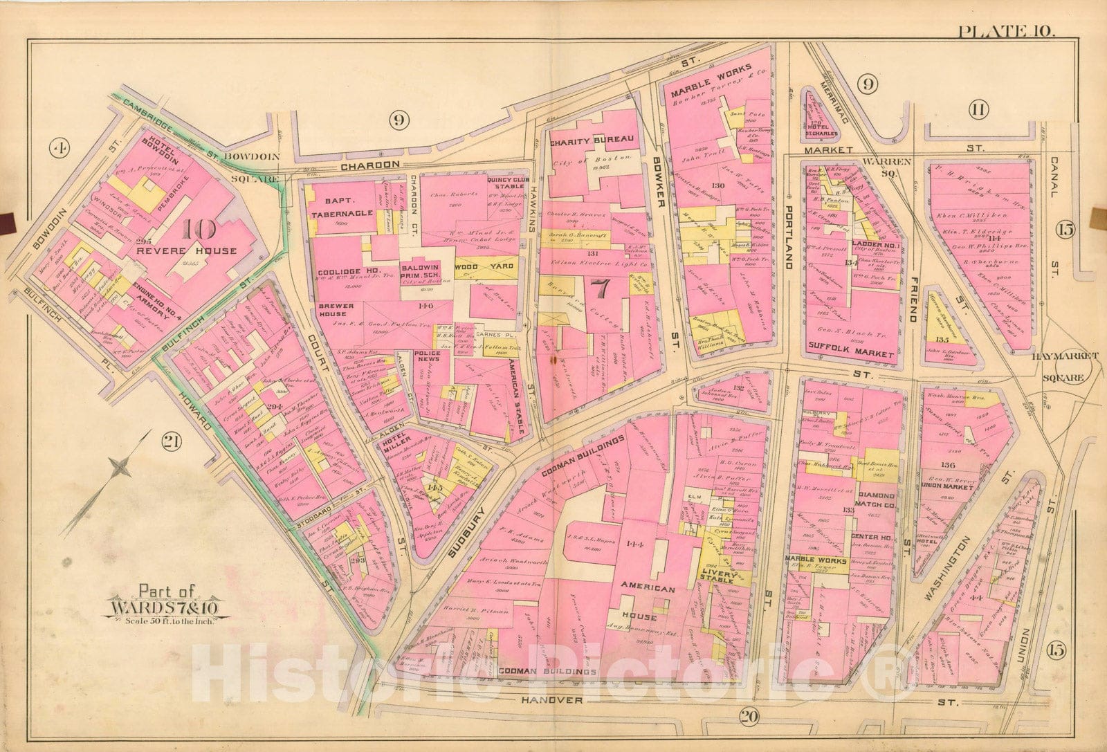 Historic Map : Atlas City of Boston, City Proper, Vol. I, Boston 1888 ...